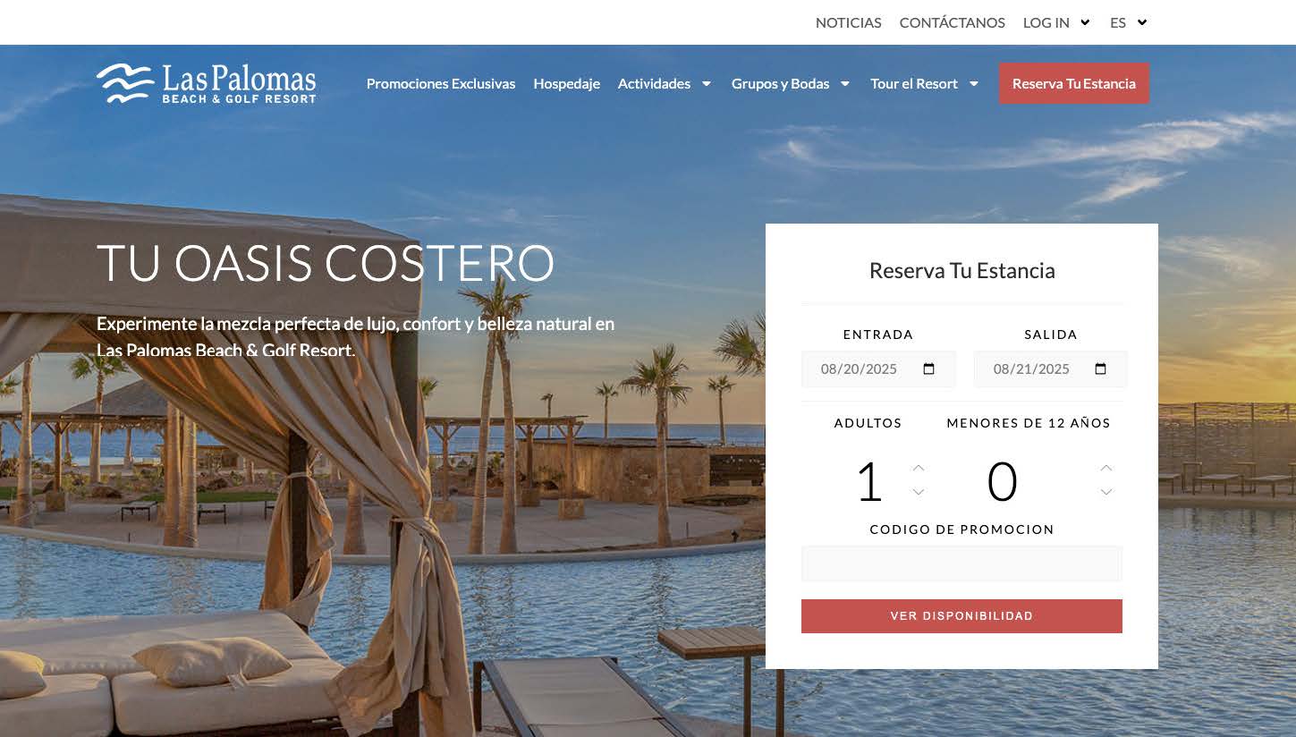 Las Palomas Website Redesign Turns Clicks into Bookings